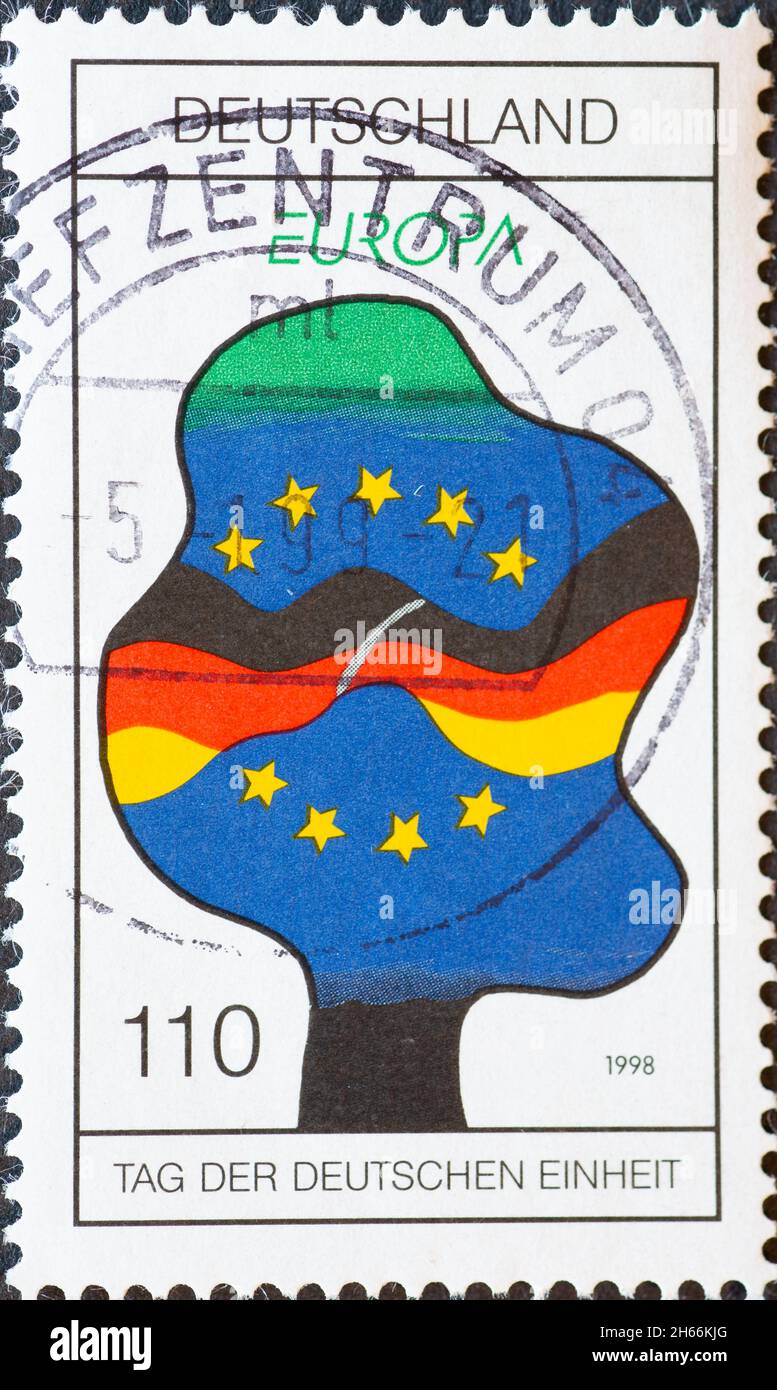 Germany Flag Postage Stamp High Resolution Stock Photography and Images ...