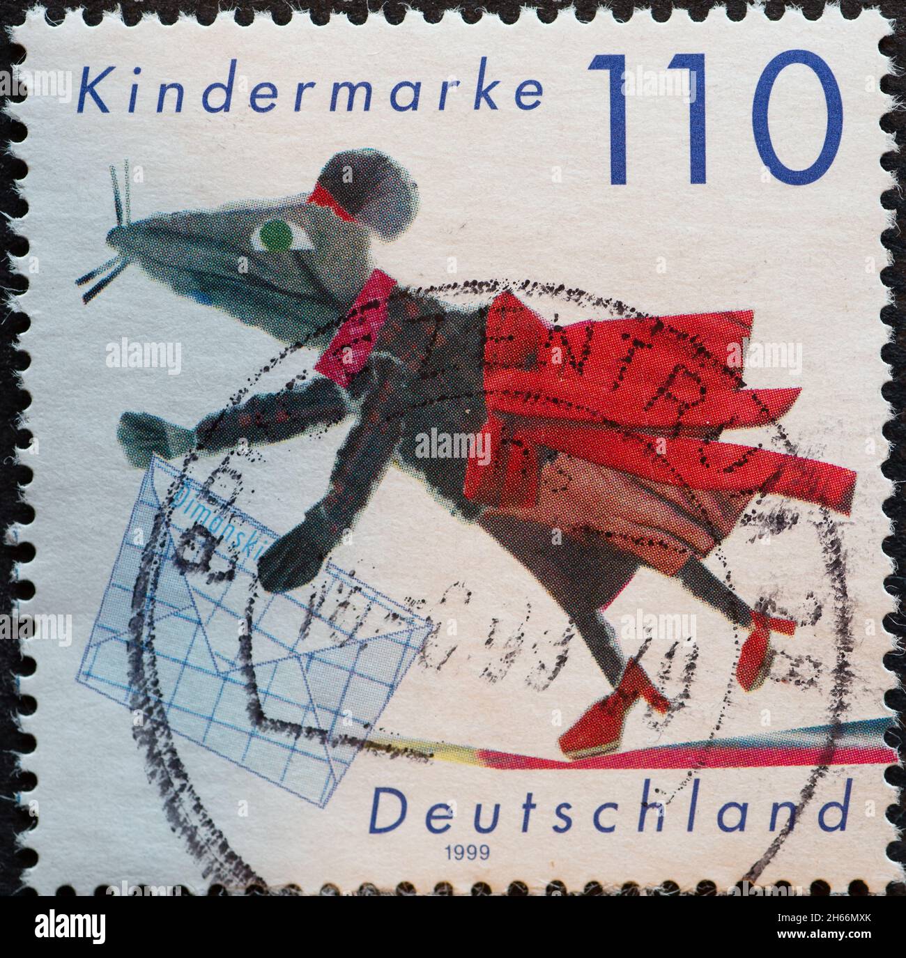 GERMANY - CIRCA 1999 : a postage stamp from Germany, showing a mouse ...