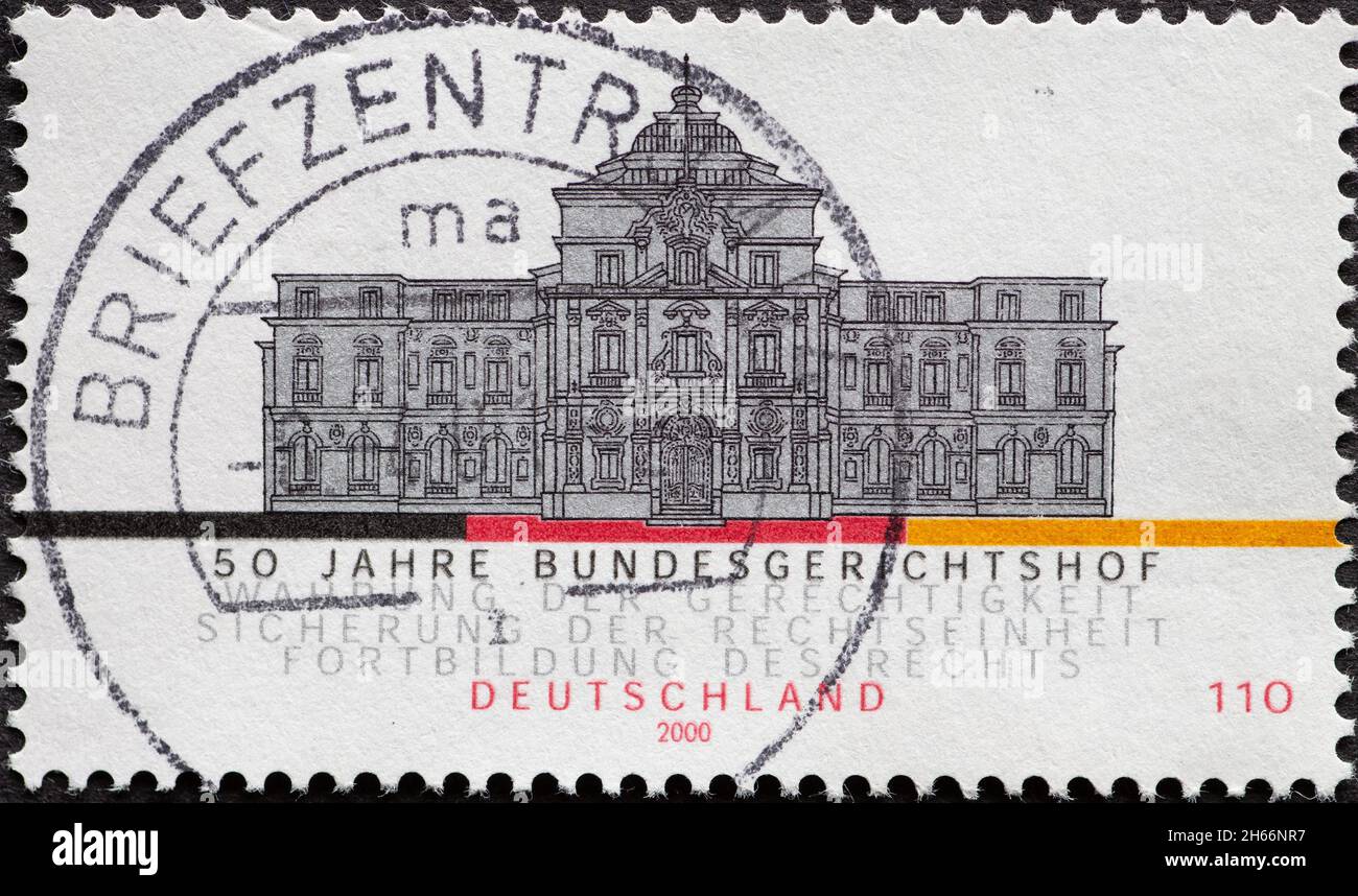 GERMANY - CIRCA 2000: a postage stamp from Germany, showing a picture ...