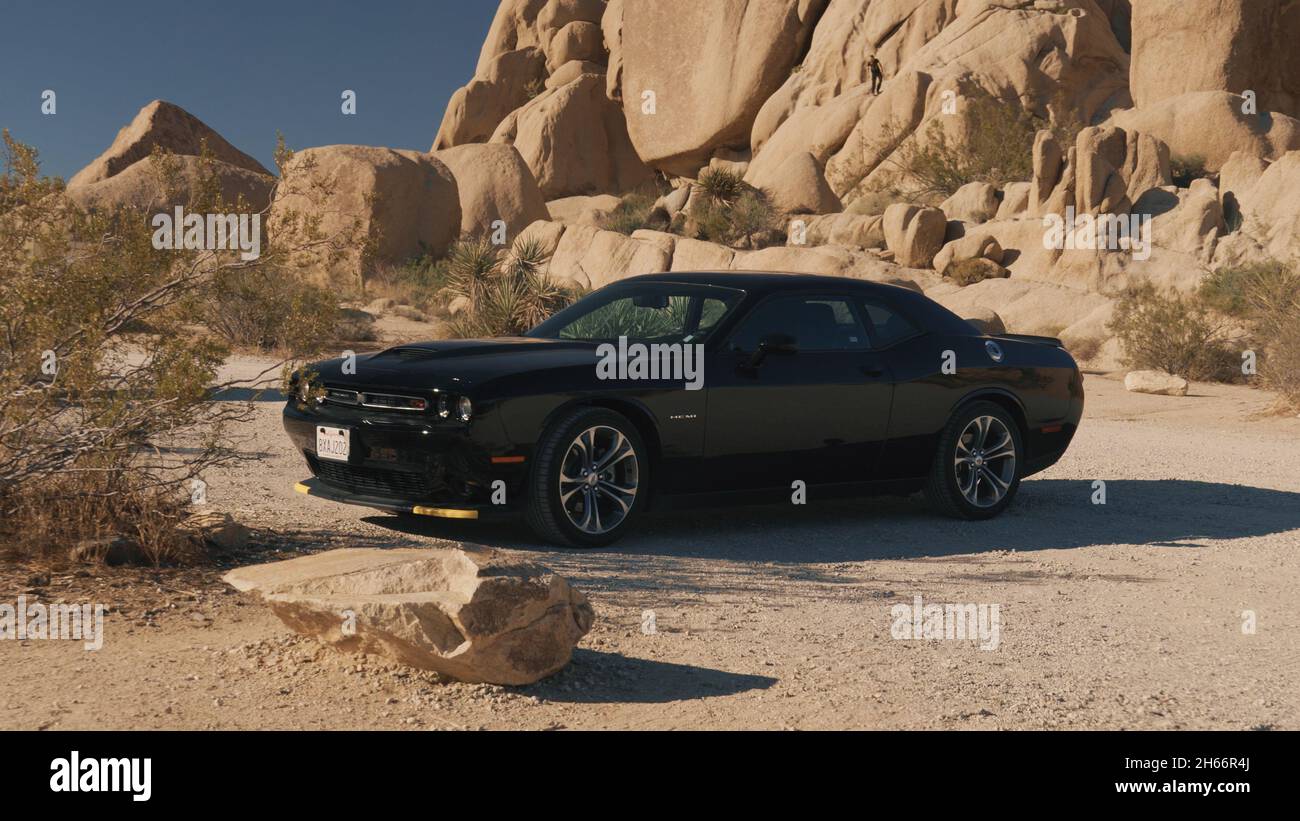 Mojave Desert, USA - September 2,2021:American muscle car Dodge ...