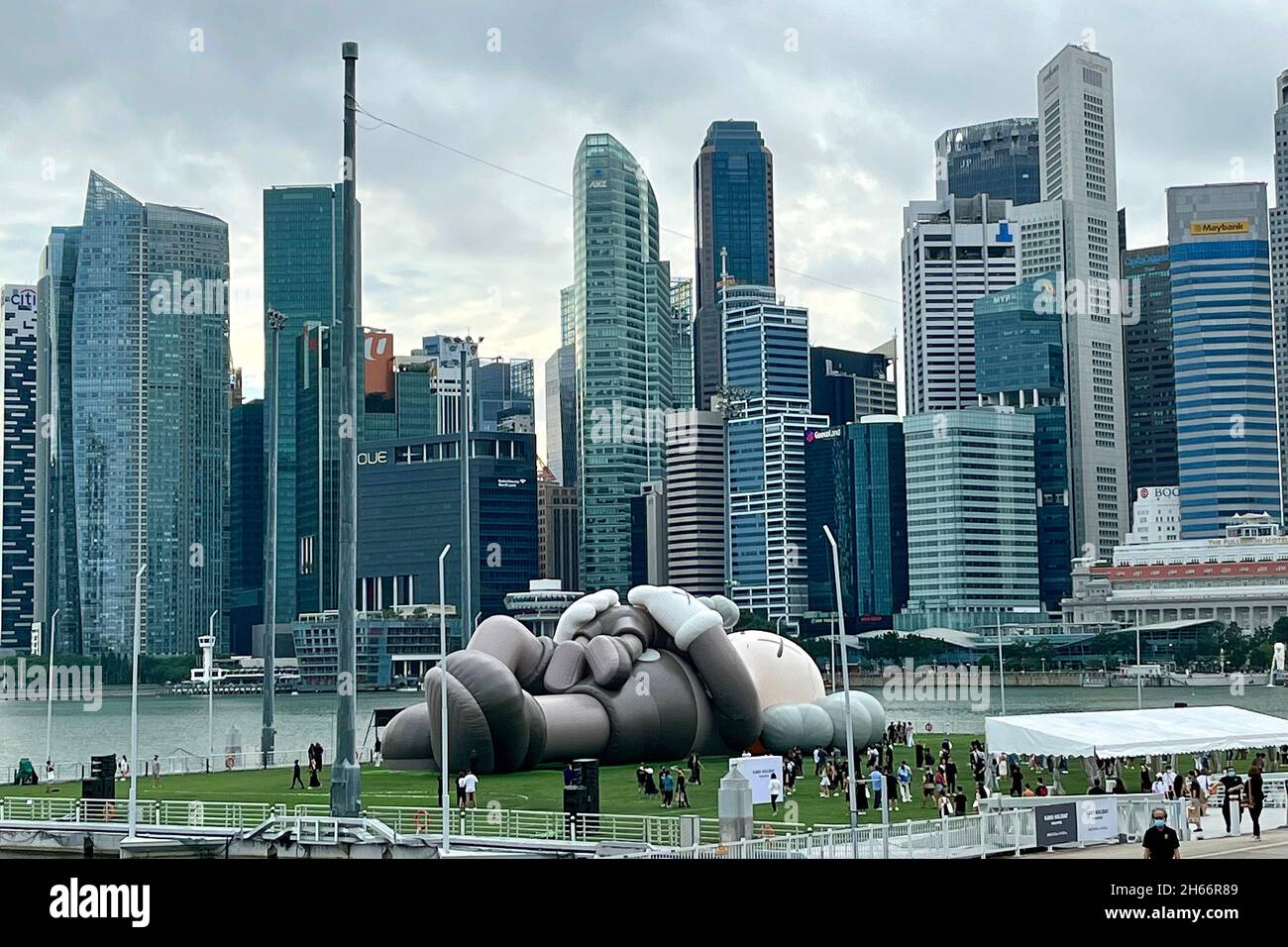 Singapore, Singapore. 13th Nov, 2021. A 42m-long inflatable artwork by ...
