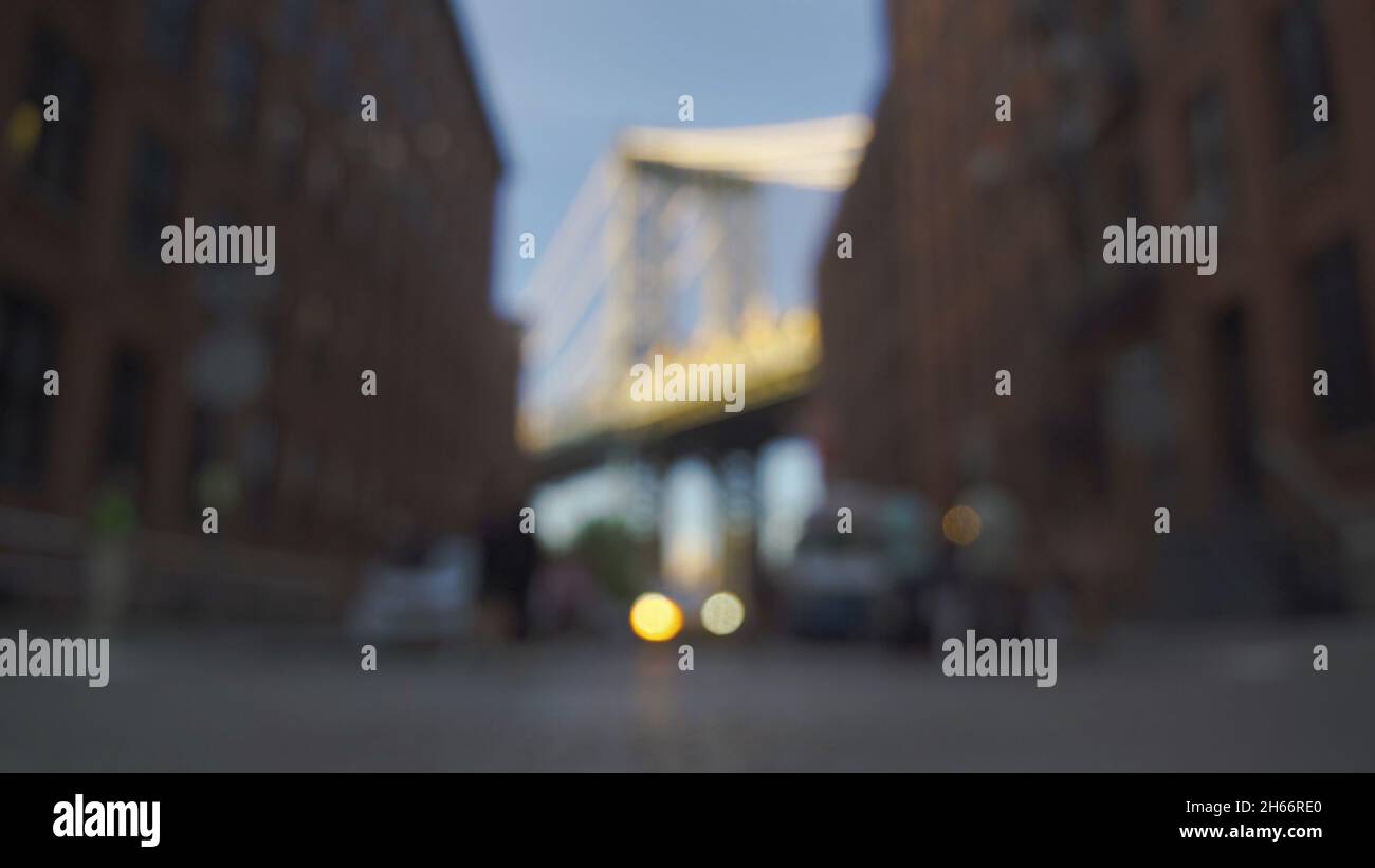 New York, USA - September 12, 2021 : New York City Brooklyn Dumbo area ...