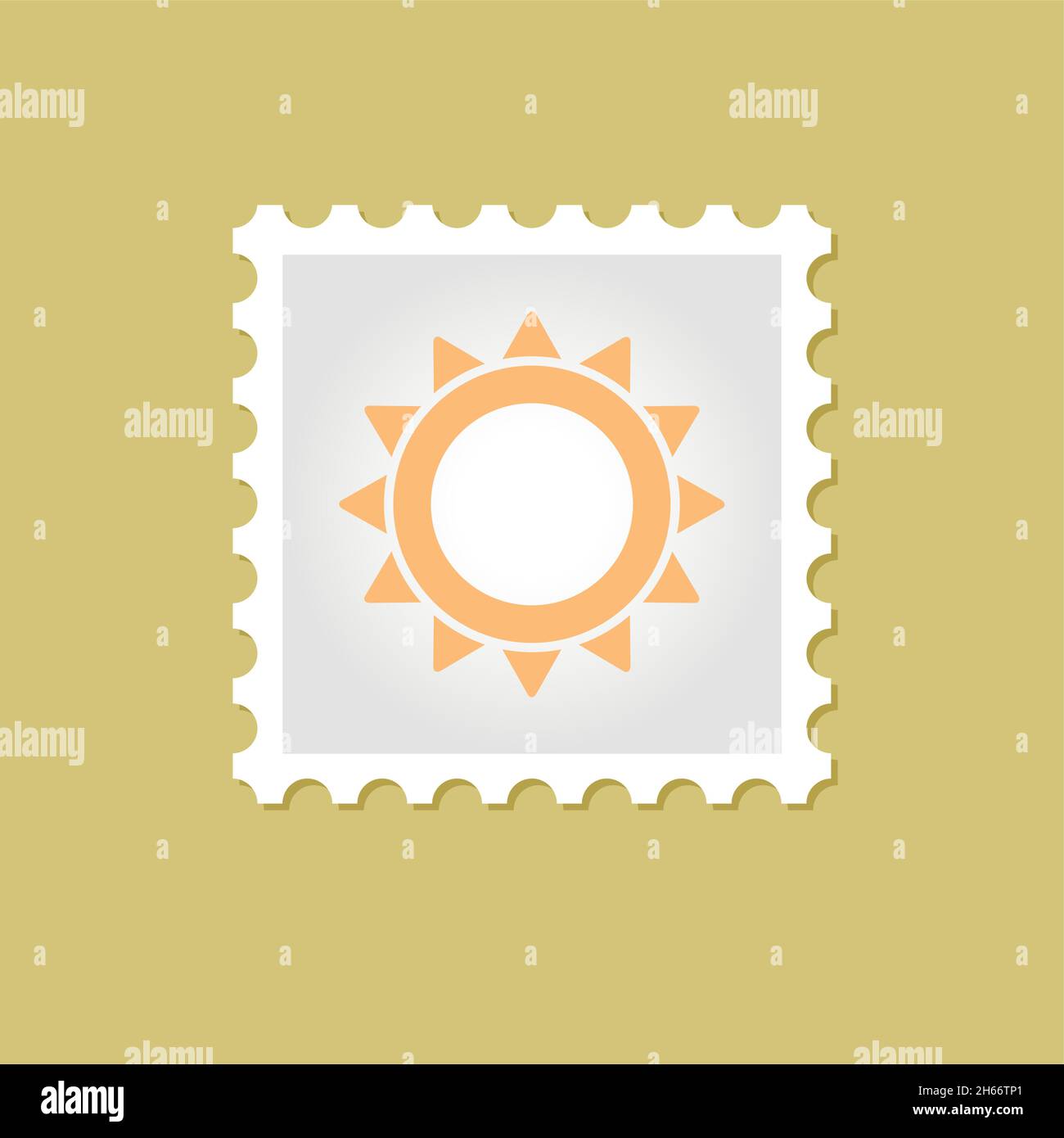 Sun vector stamp outline isolated, eps 10 Stock Vector Image & Art - Alamy