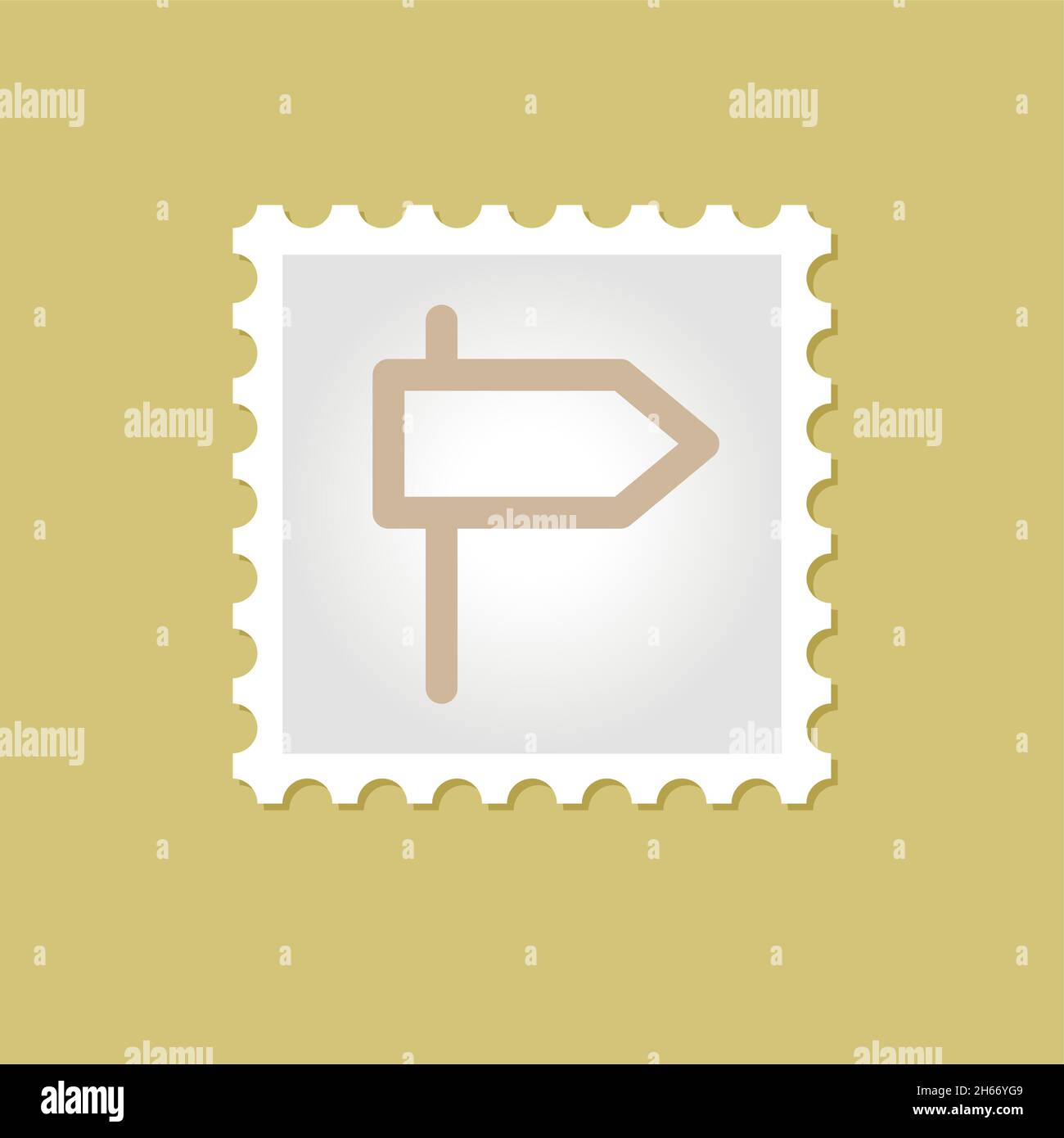 Road Signpost vector stamp outline, eps 10 Stock Vector Image & Art - Alamy