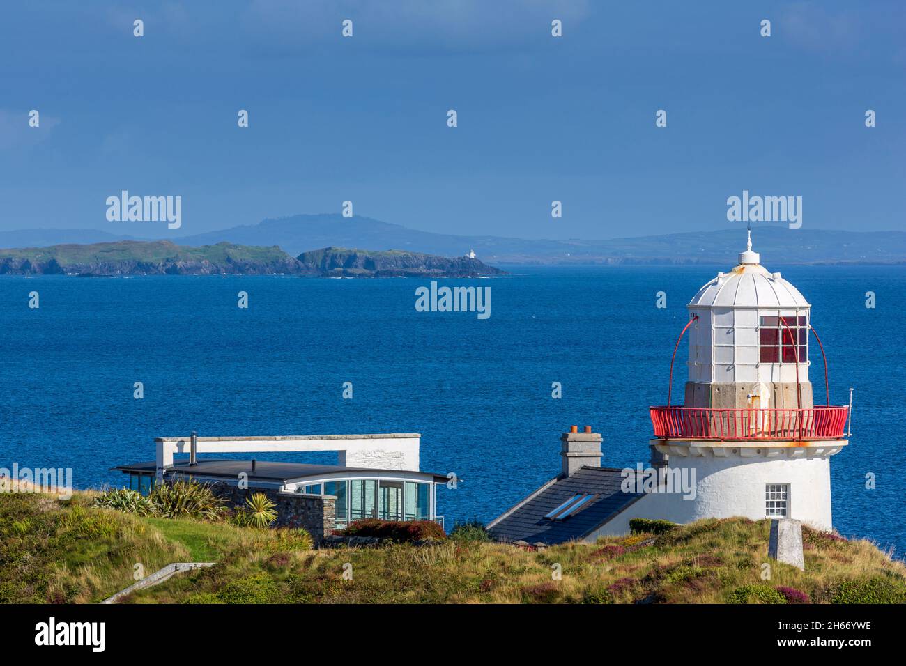 Rock Island Lighthouse, Crookhaven, County Cork, Ireland Stock Photo ...