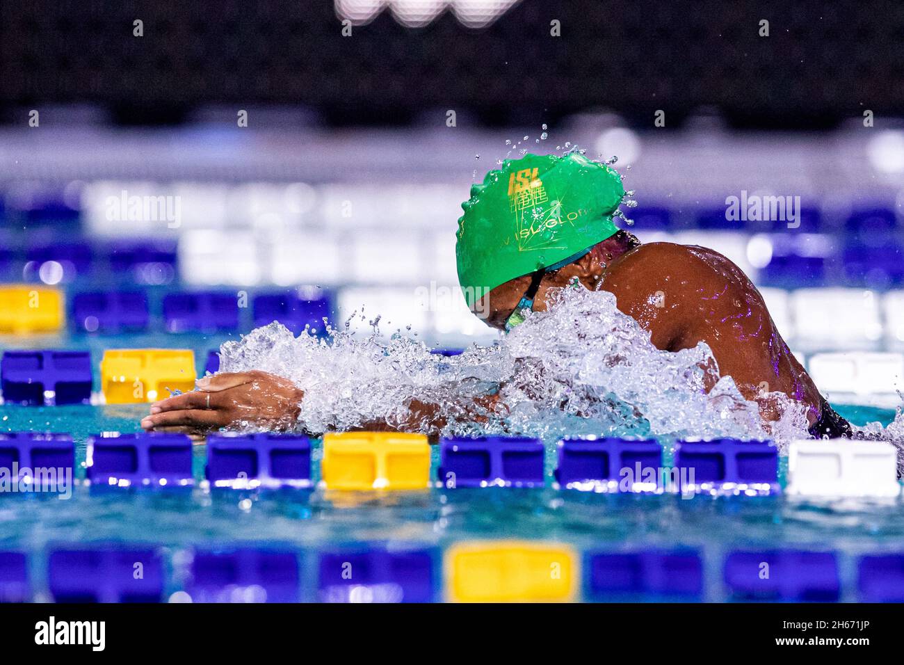 EINDHOVEN, NETHERLANDS - NOVEMBER 13: Alia Atkinson during the ISL ...