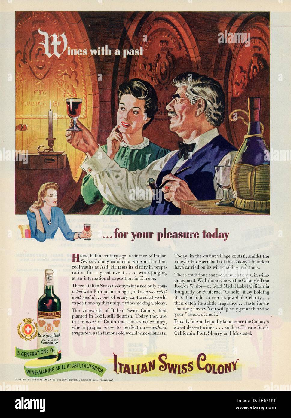 1940s advert bottle hi-res stock photography and images - Alamy