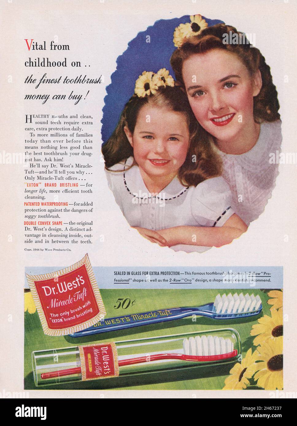 Vintage toothbrush ad hi-res stock photography and images - Alamy