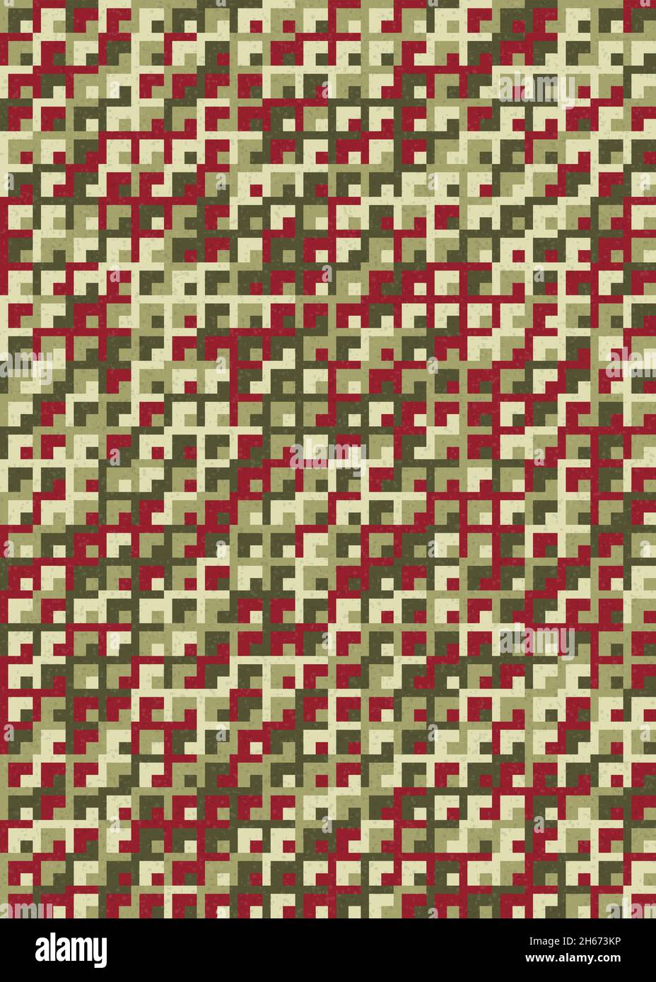 Abstract Geometrical generative computational art illustration Stock ...