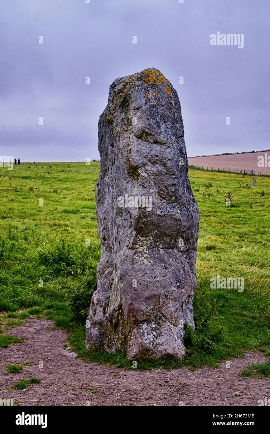 Avebury Stone Circle Henge monument standing in Wiltshire, southwest ...