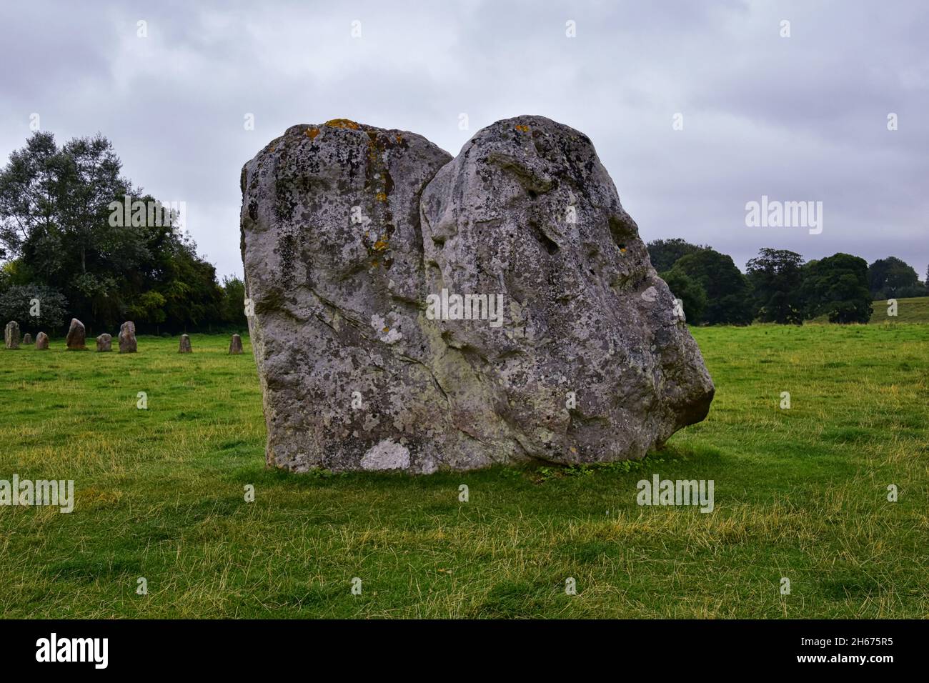Avebury Stone Circle Henge monument standing in Wiltshire, southwest ...