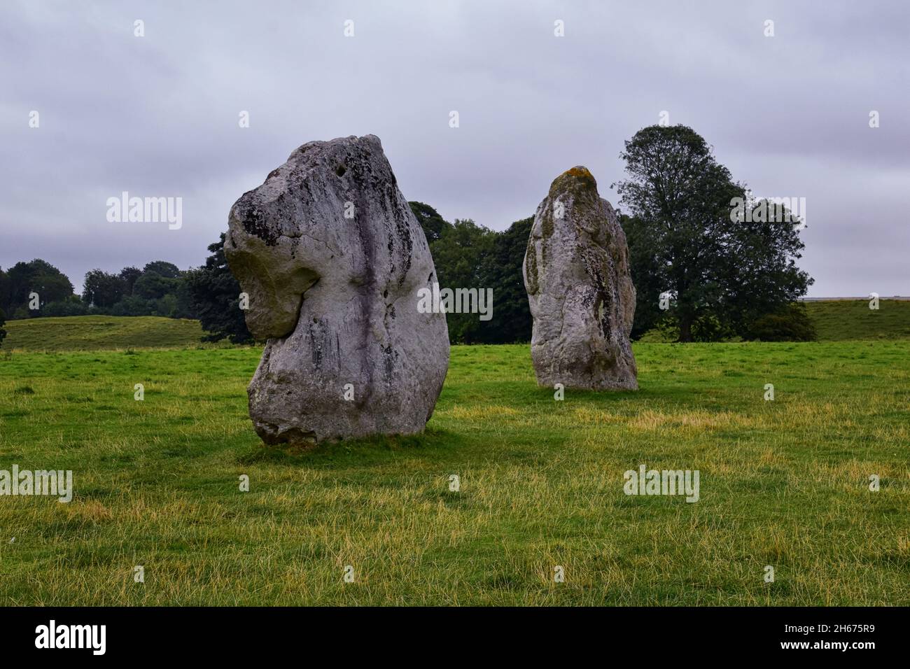 Avebury Stone Circle Henge monument standing in Wiltshire, southwest ...