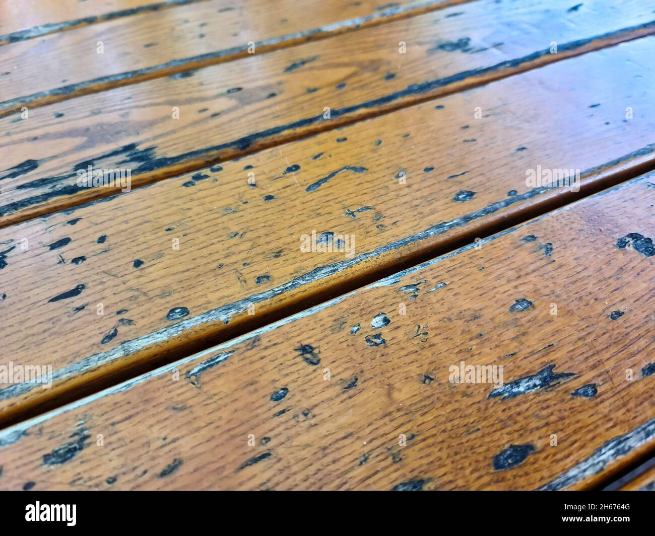 Close up view on different wooden plank surfaces in high resolution ...