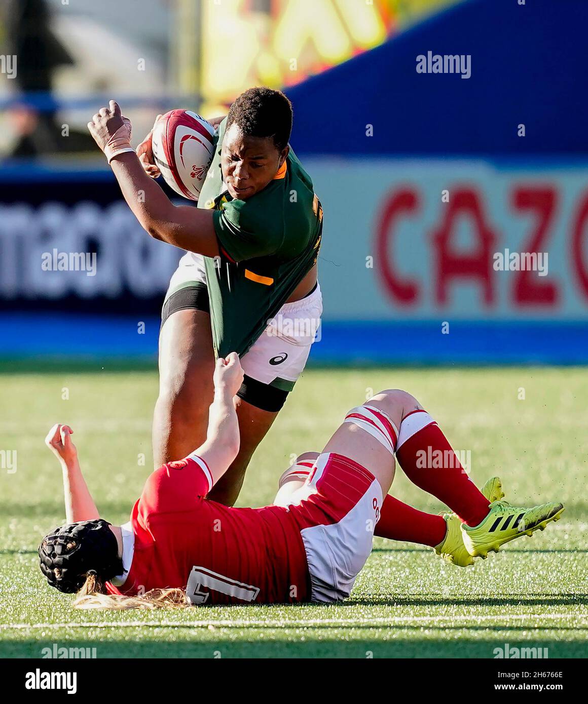 Cardiff, Wales, 13, November, 2021,Babalwa Latsha (South Africa) Bethan ...