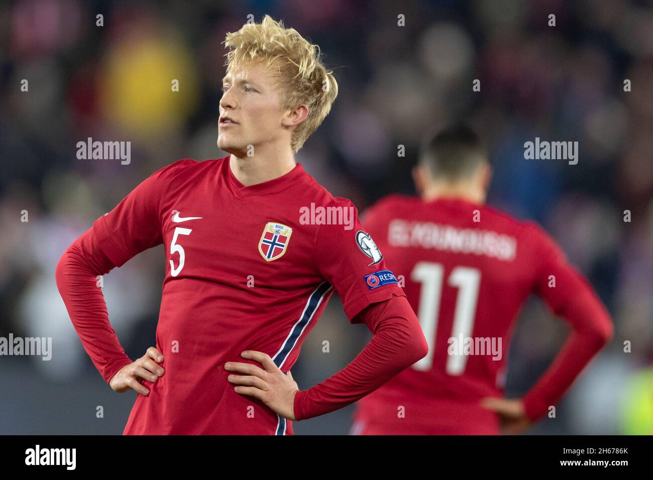 Oslo, Norway 13 November 2021 Birger Meling of Norway looks on ...