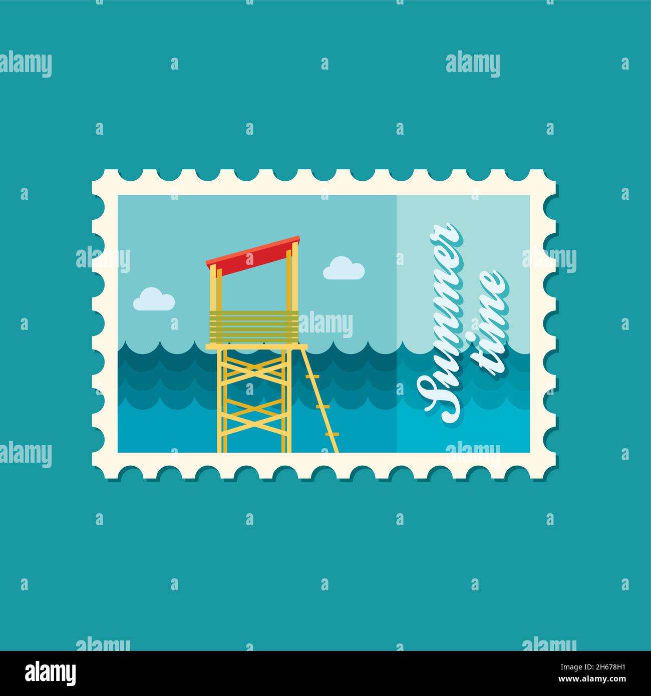 Observation tower lifeguard Stock Vector Images - Alamy
