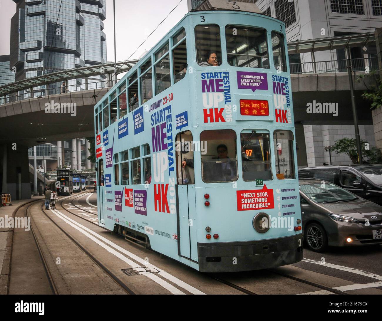Bus at Hong Kong Stock Photo - Alamy