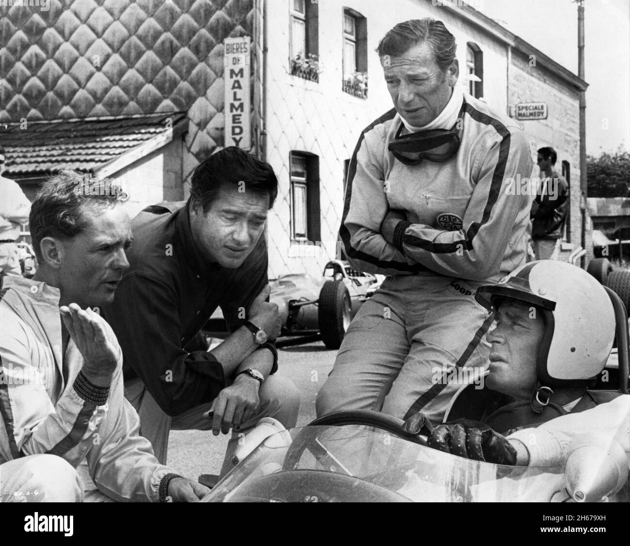 US Racing Driver PHIL HILL Director JOHN FRANKENHEIMER YVES MONTAND and ...