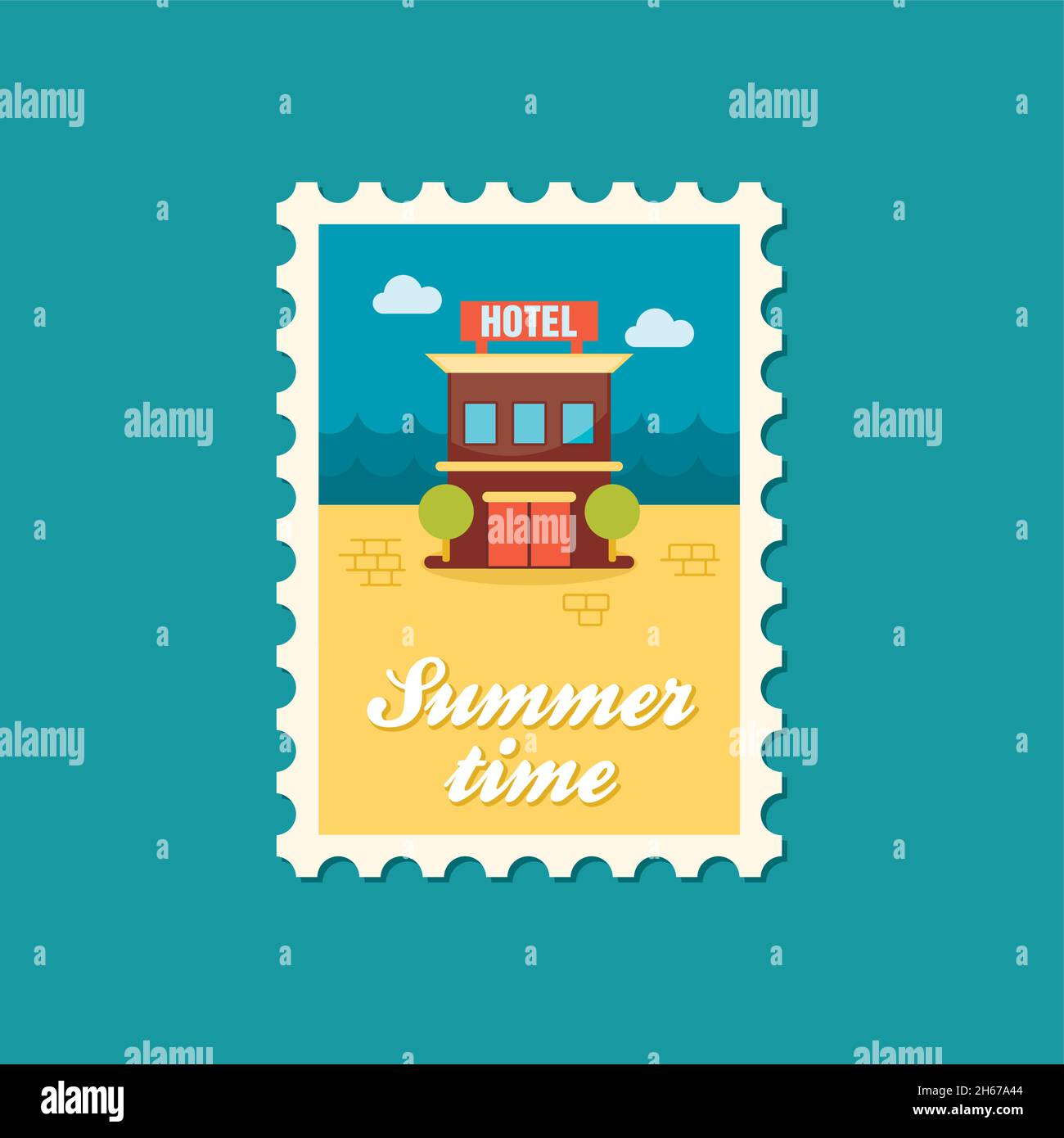 Downtown summertime Stock Vector Images - Alamy