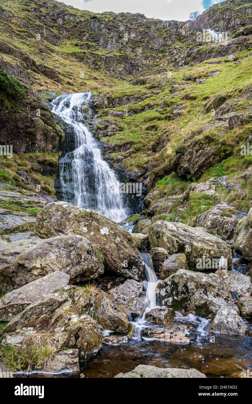 Moss force waterfall buttermere lake hi-res stock photography and ...