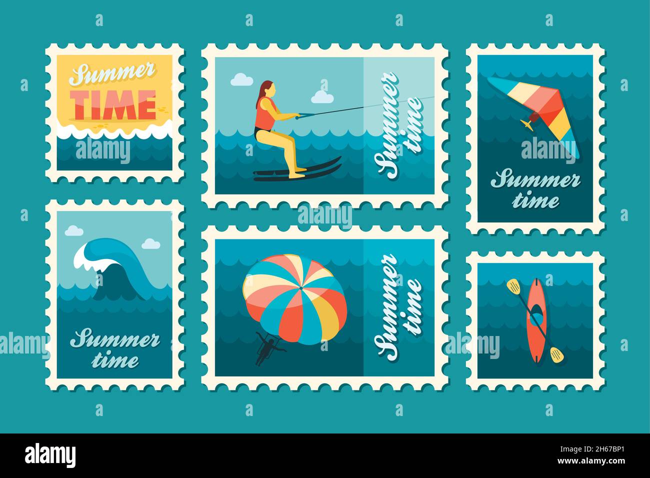 Parasailing vector vectors Stock Vector Images - Alamy