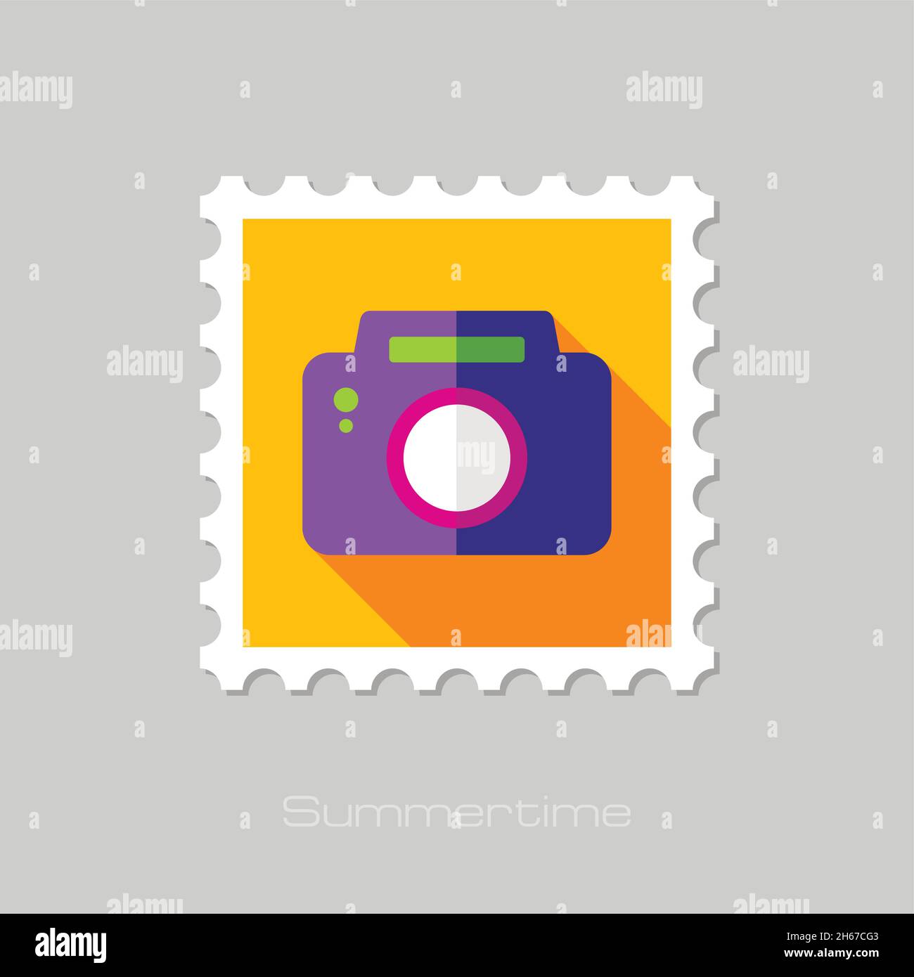 Postage stamp camera Stock Vector Images - Alamy