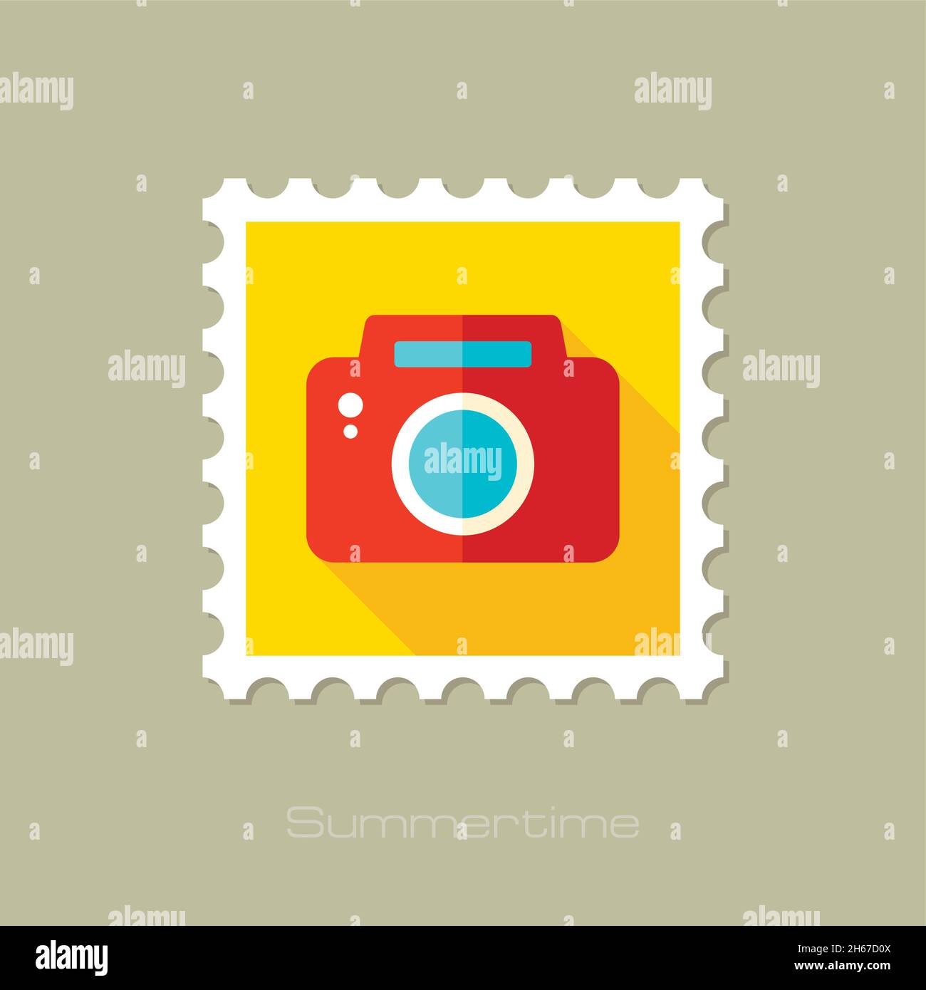Postage stamp camera Stock Vector Images - Alamy