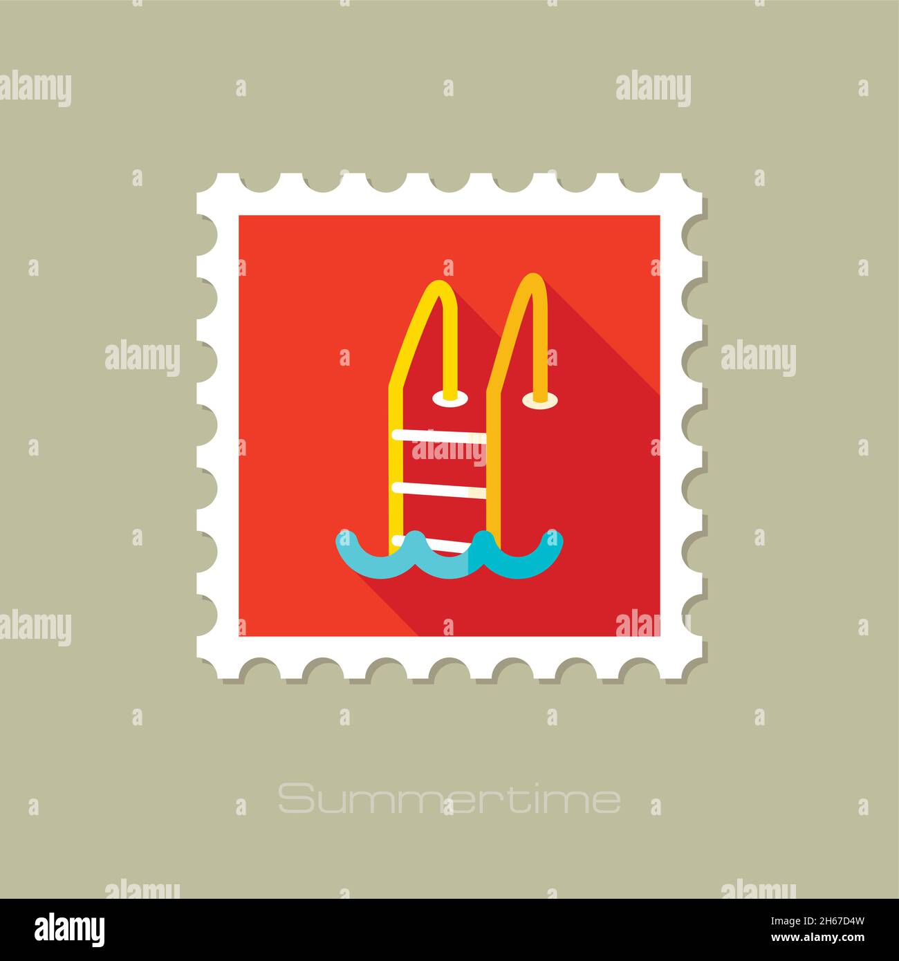 Swimming pool stepladder Stock Vector Images - Alamy