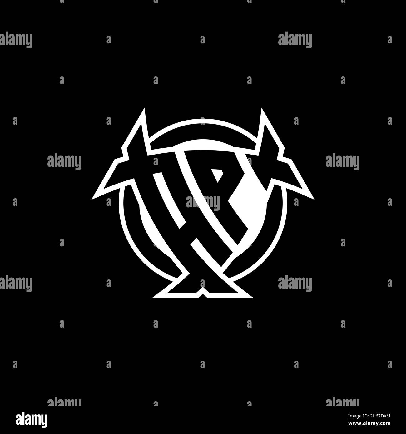 AP Monogram logo letter with triangle shield shape style design ...