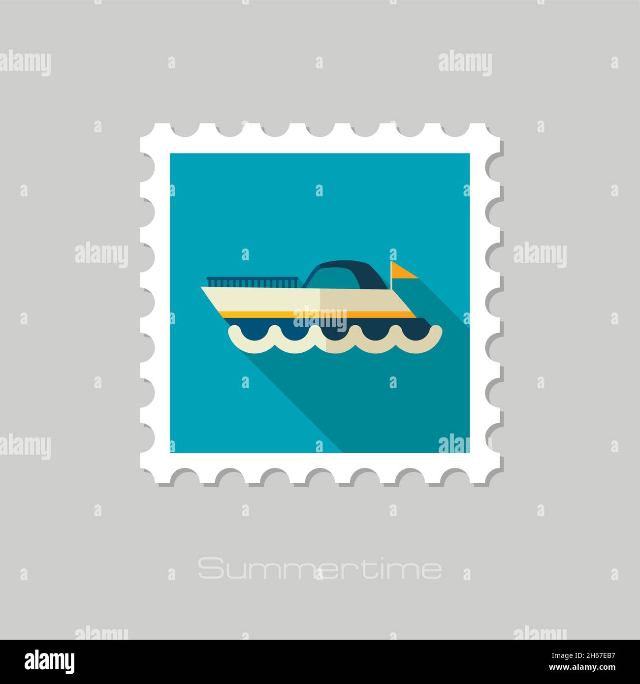 Stamp ship sailboat postage stamp Stock Vector Images - Alamy