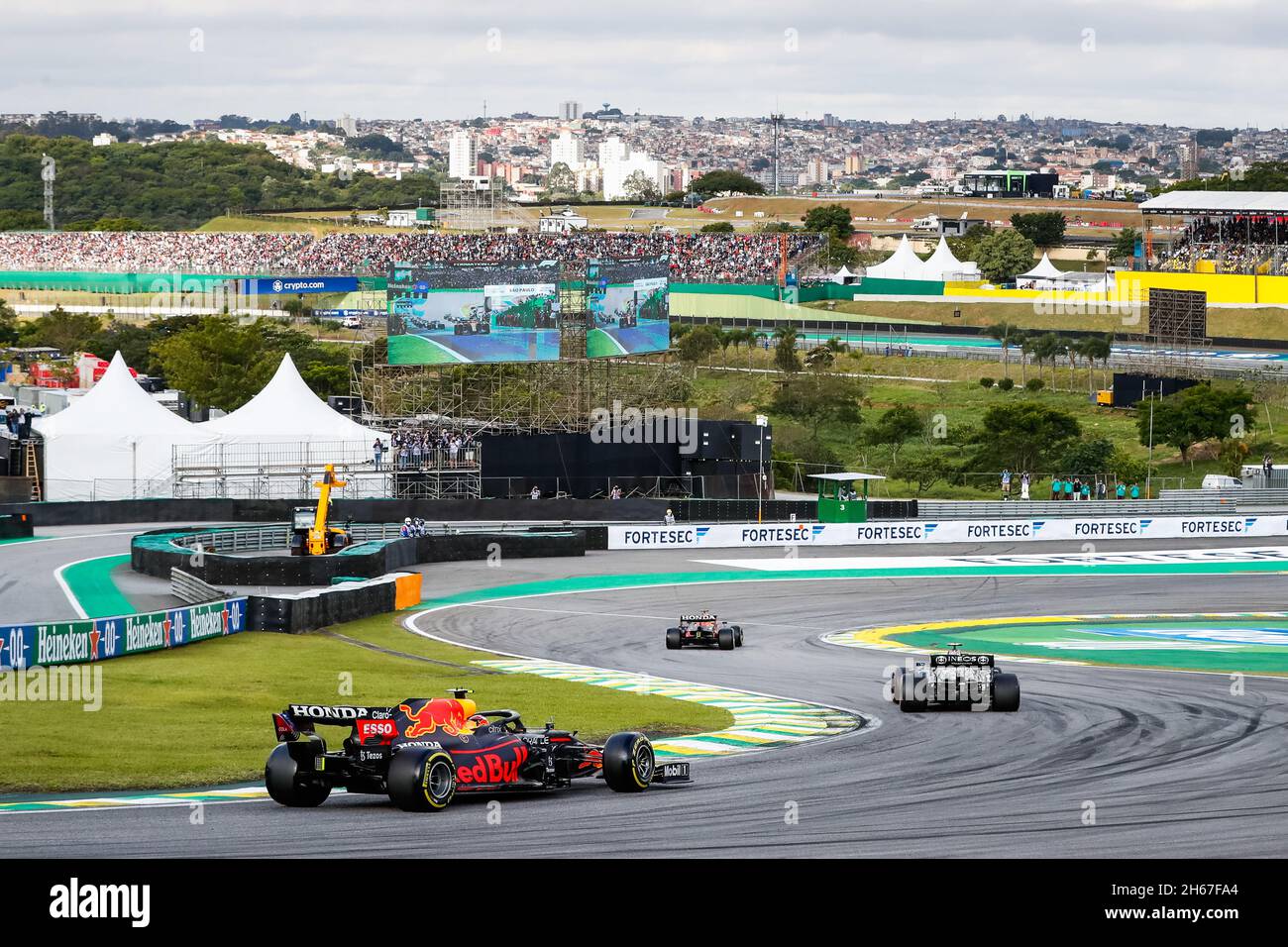 11 PEREZ Sergio (mex), Red Bull Racing Honda RB16B, action during the ...