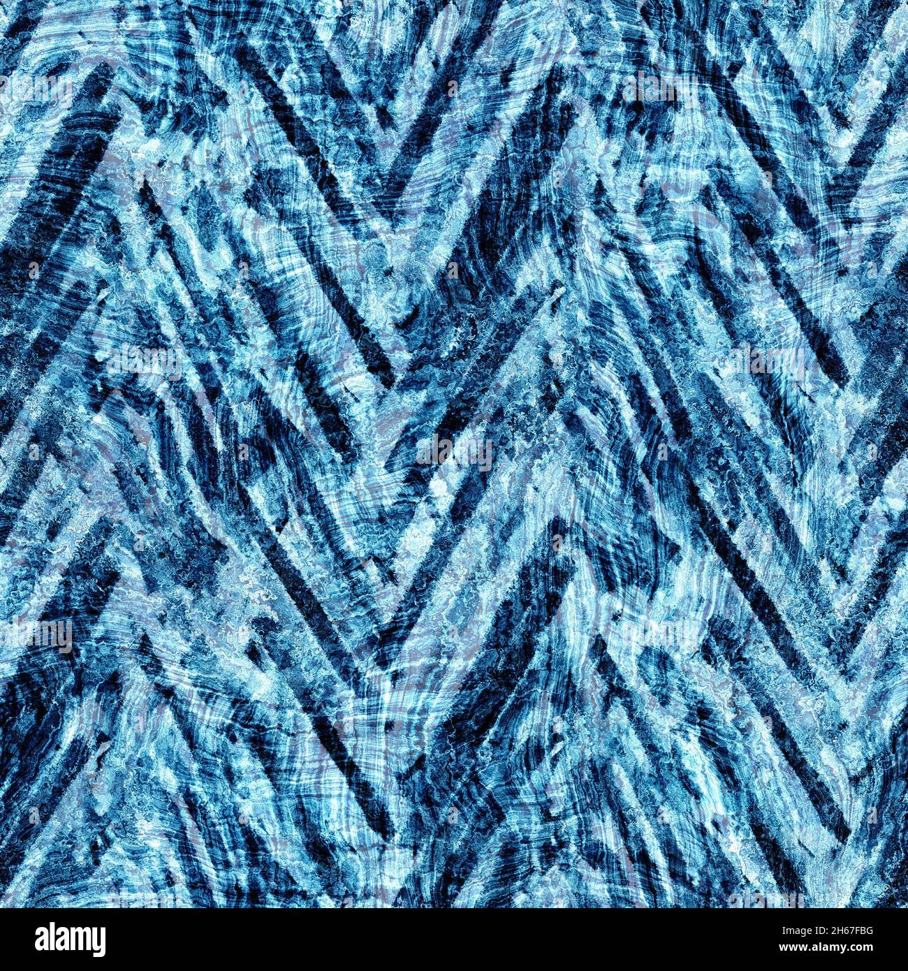 Seamless indigo block print texture on navy blue woven effect ...