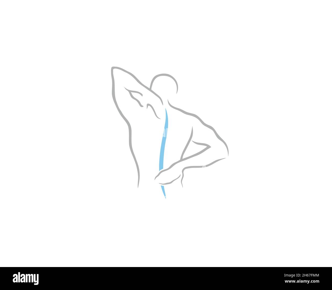 Back Pain Logo Vector High Resolution Stock Photography and Images - Alamy