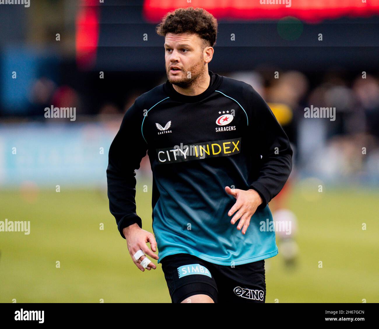 Duncan Taylor #12 of Saracens Stock Photo - Alamy