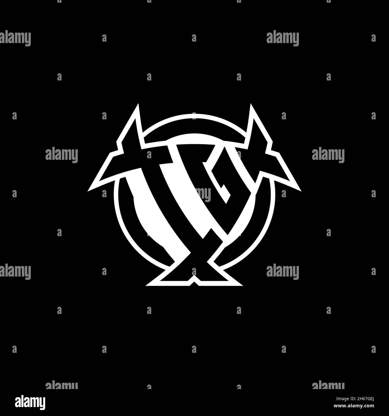 IG Monogram logo letter with triangle shield and circle shape style ... IG Monogram logo letter with triangle shield and circle shape style ...