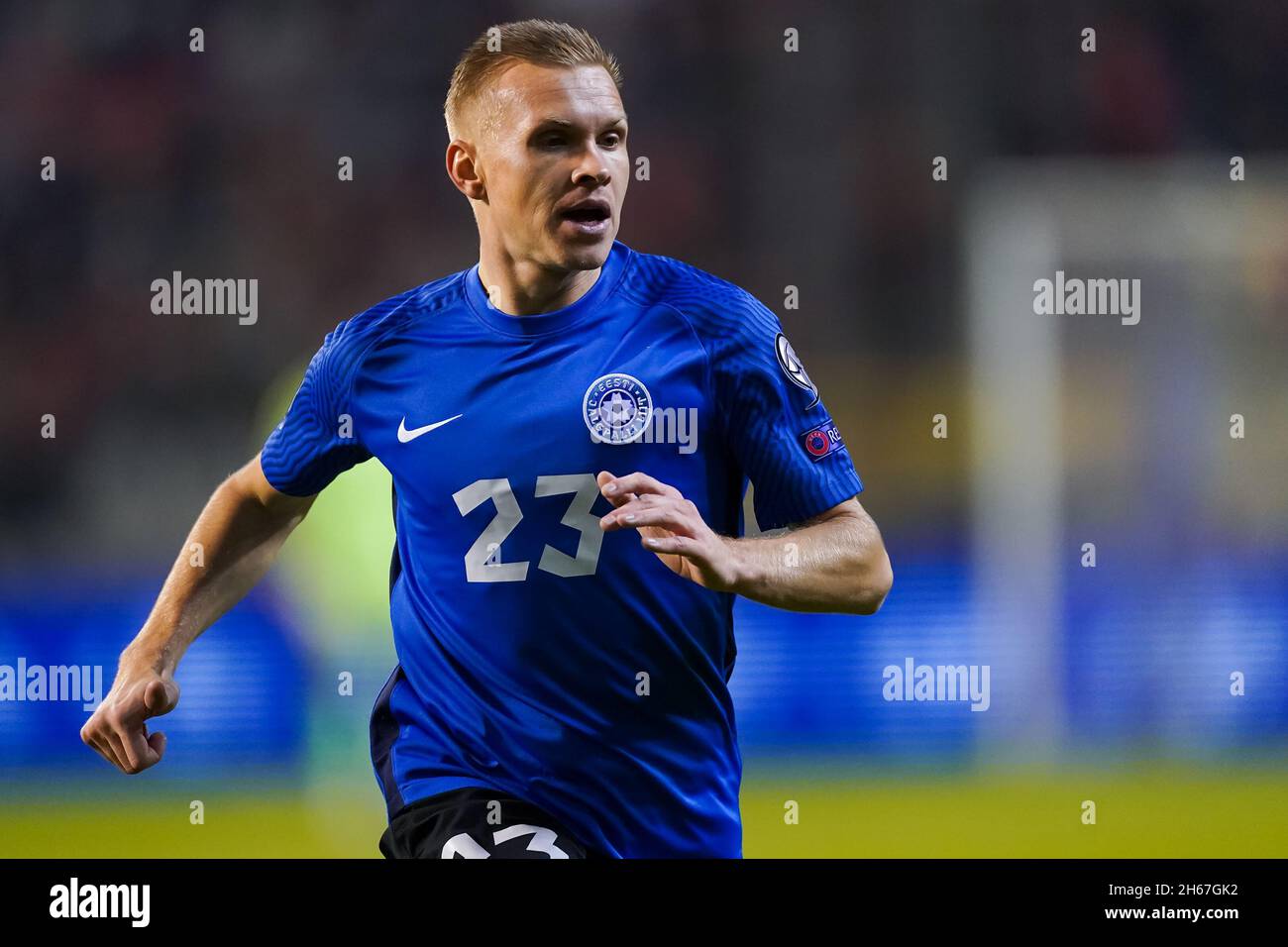 BRUSSELS, BELGIUM - NOVEMBER 13: Taijo Teniste of Estonia during the ...