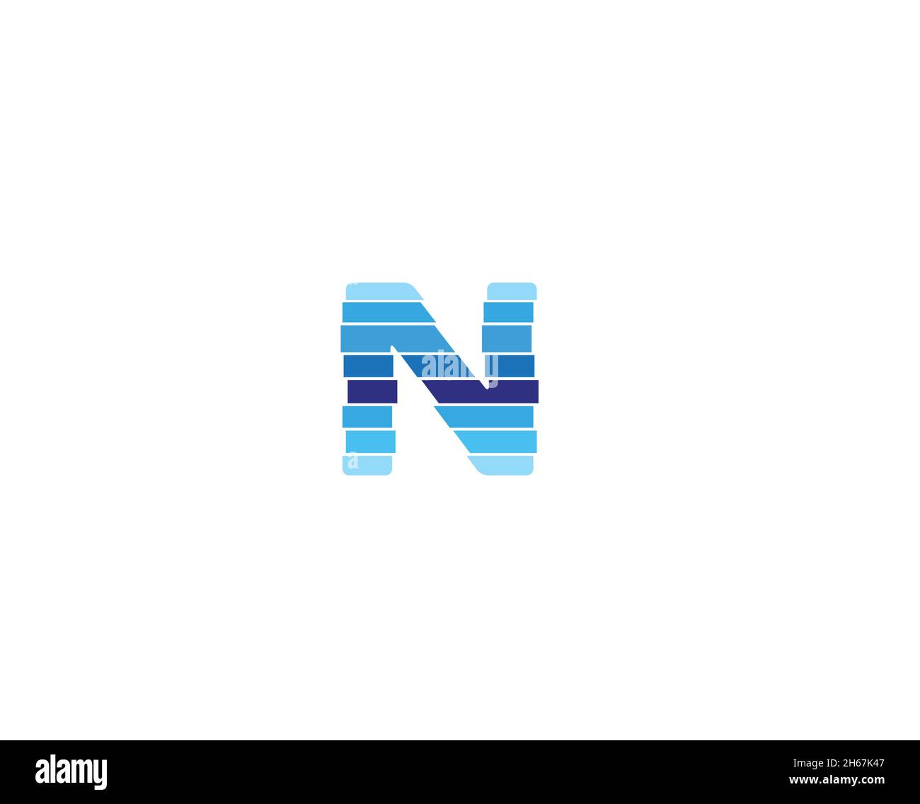 Creative N Letter Technology Logo Vector Symbol Icon Design ...