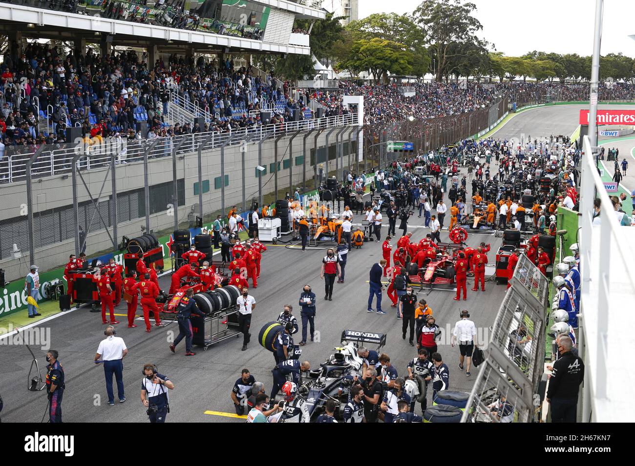 starting grid, grille de depart, during the Formula 1 Heineken Grande ...