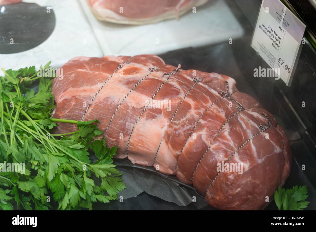 Free range Pork Boneless Shoulder Roast Stock Photo - Alamy