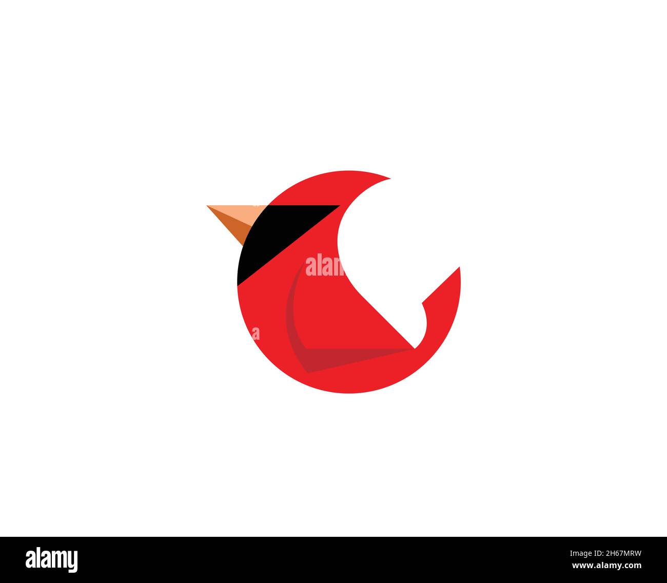 creative geometric cardinal bird logo Vector Symbol Icon Design ...