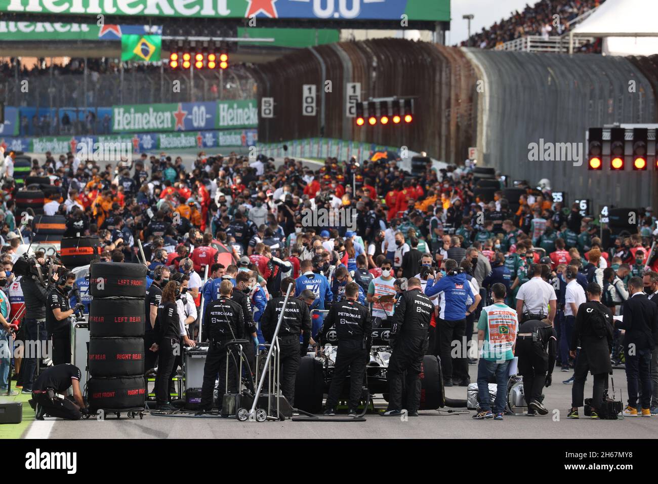 starting grid, grille de depart, during the Formula 1 Heineken Grande ...