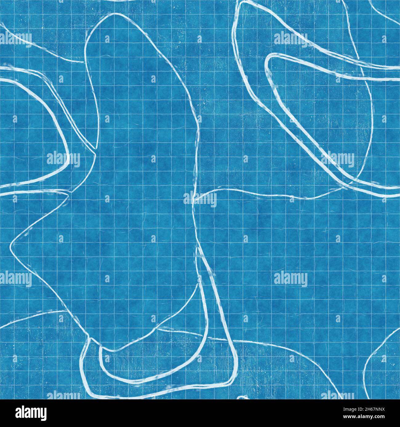 Seamless bright blue blueprint pattern for textile and print Stock ...