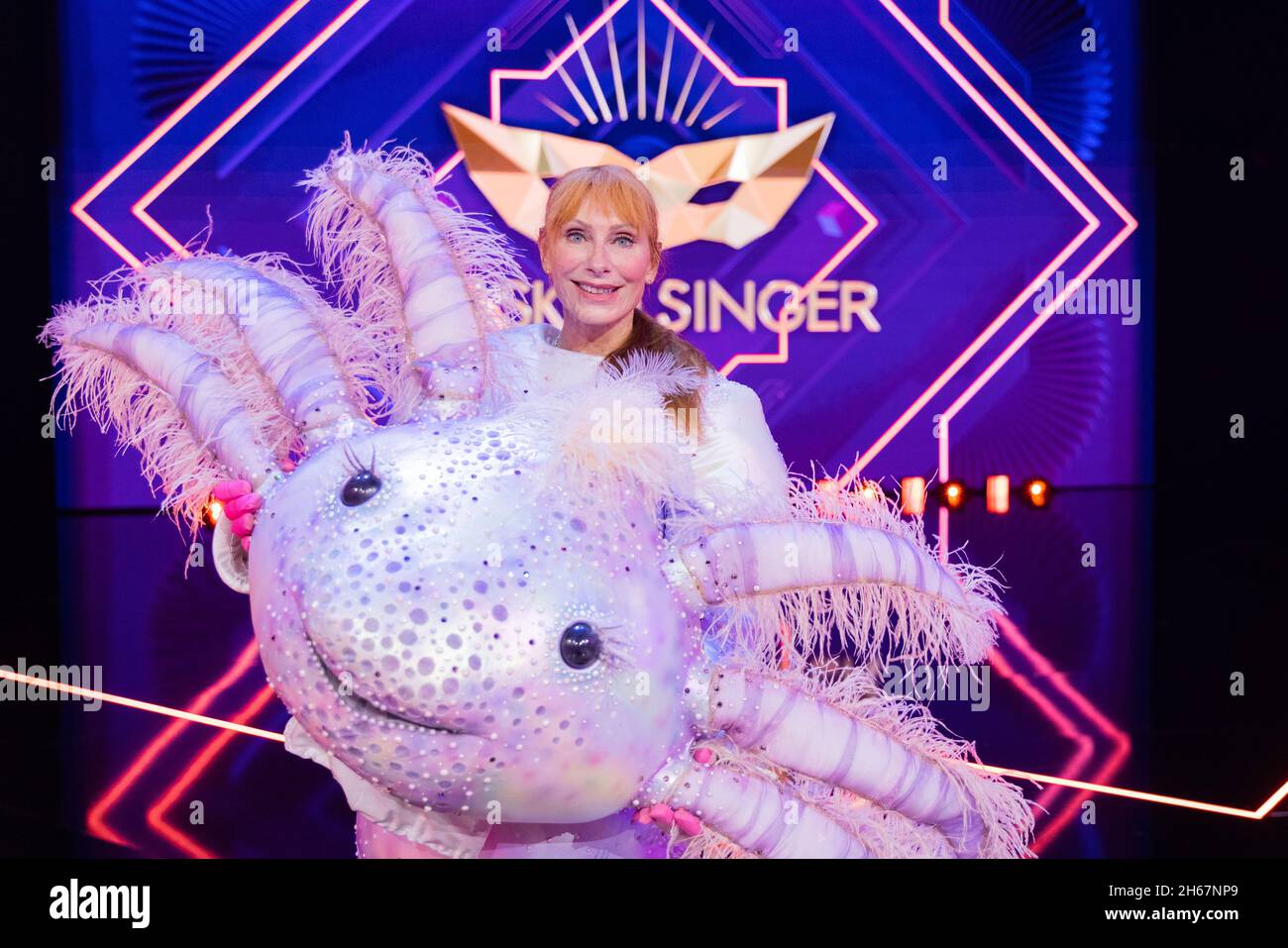 Cologne, Germany. 14th Nov, 2021. Andrea Sawatzki, actress, is on stage ...