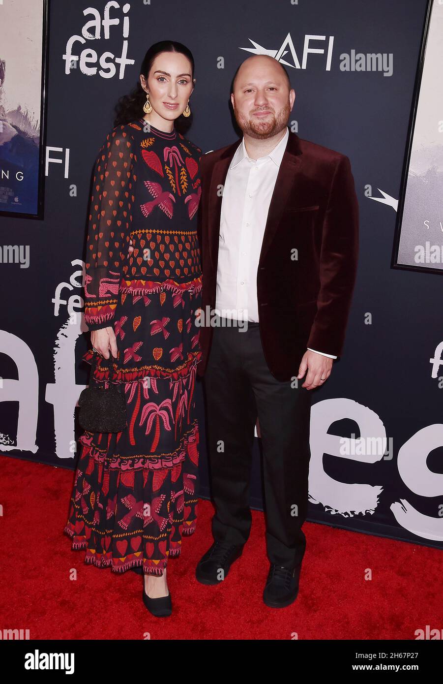 HOLLYWOOD, CA - NOVEMBER 12: Producer Jacob Perlin (R) and Kat Perlin ...