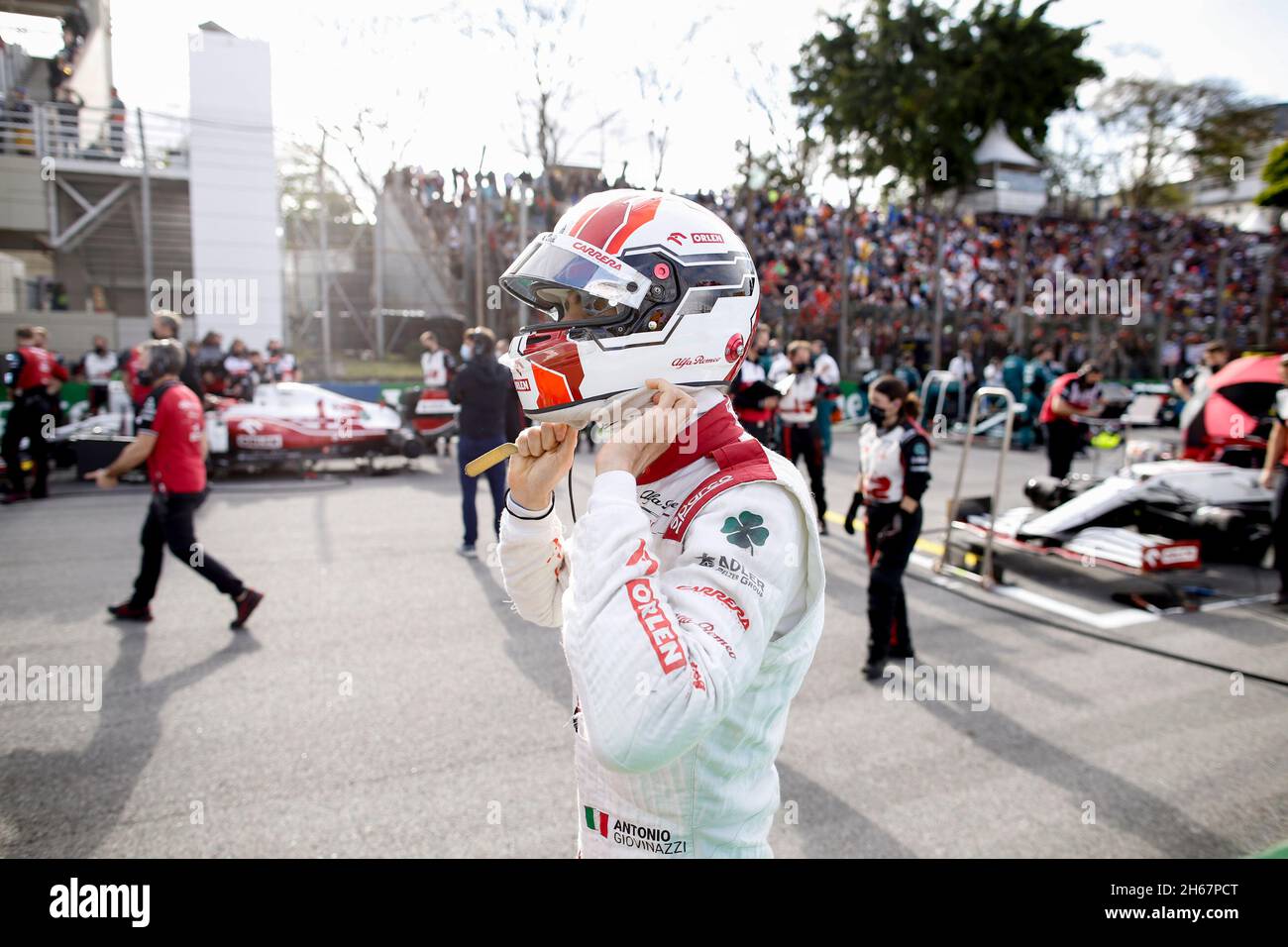 Sao Paulo, Brazil. 13th Nov, 2021. # 99 Antonio Giovinazzi (ITA, Alfa ...