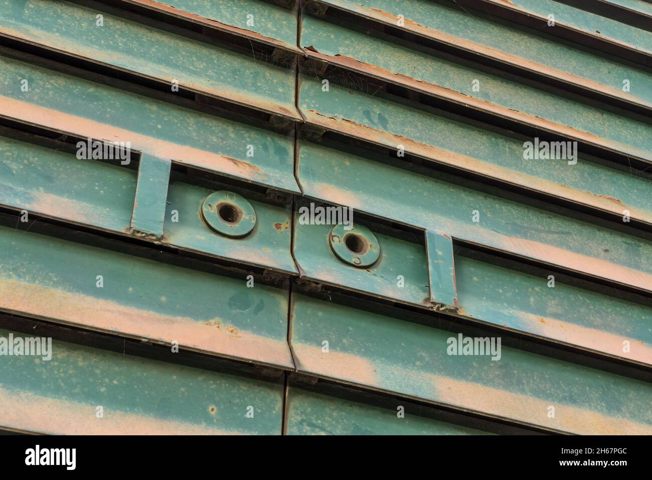 detail of a worn mining machine Stock Photo - Alamy