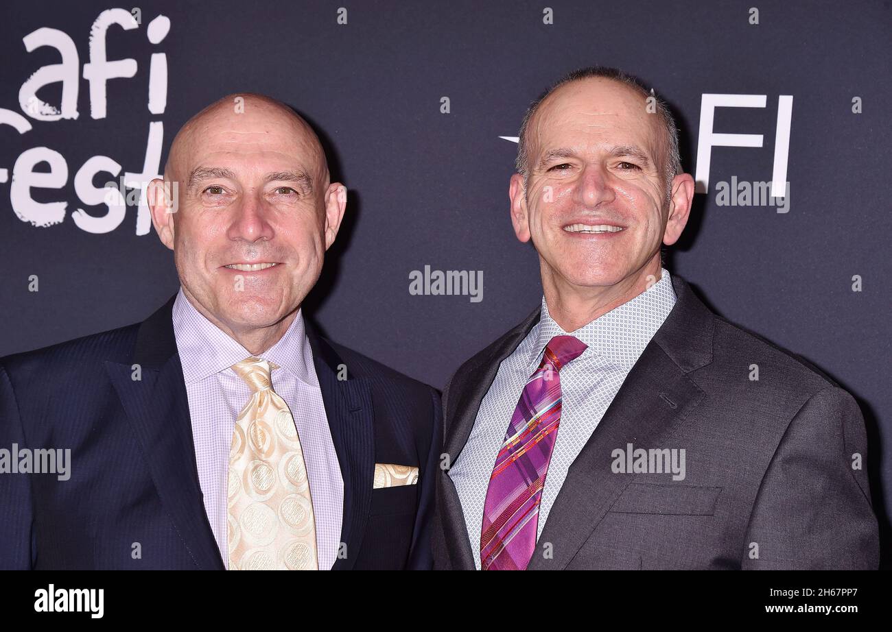 HOLLYWOOD, CA - NOVEMBER 12: Producer Adam Shulman (R) and Mark Litwin ...
