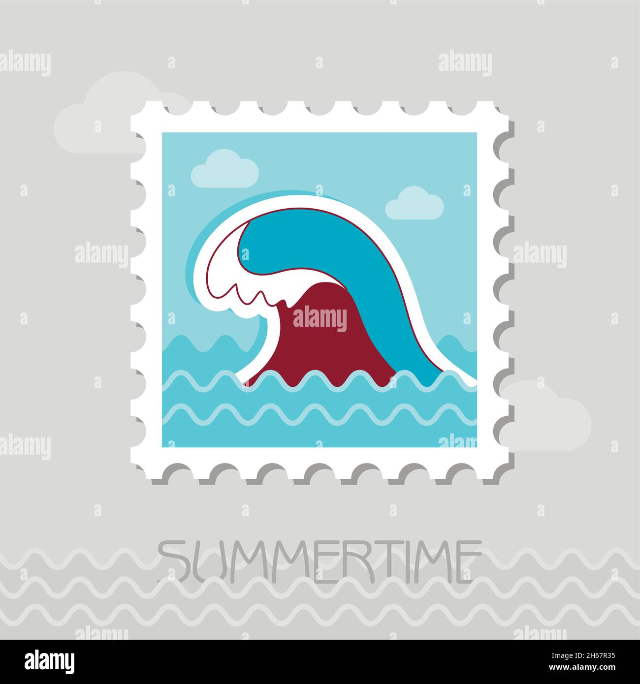 Ocean postal Stock Vector Images - Alamy