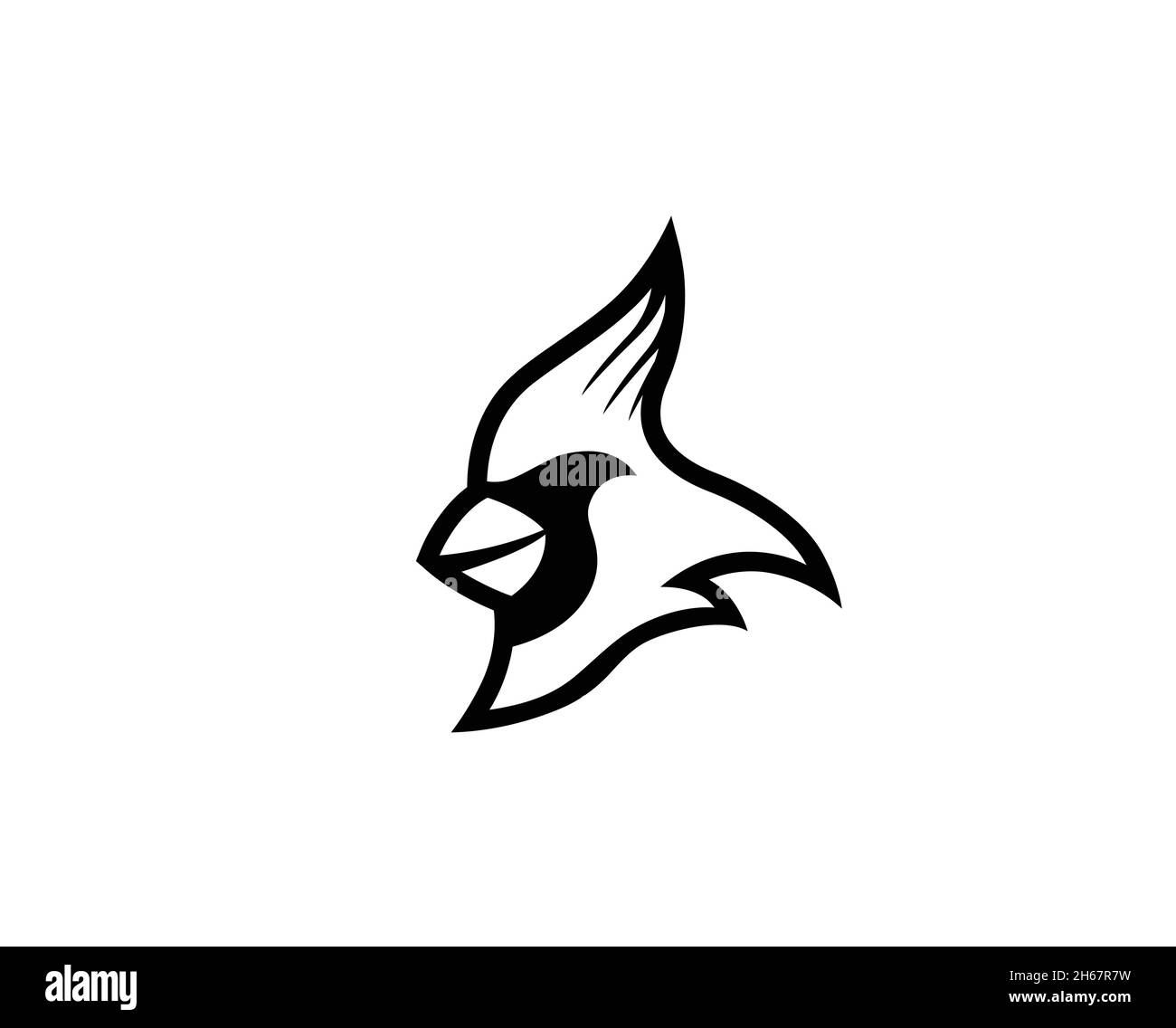 Creative Head Bird Cardinal Abstract Logo Design Vector Symbol Icon ...