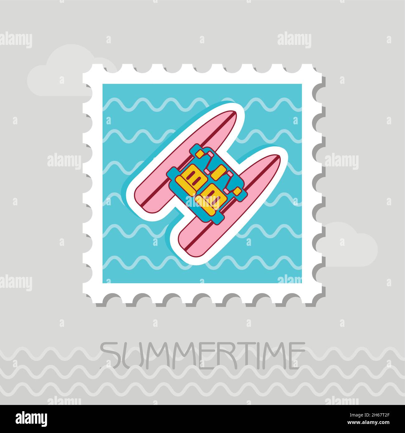 Pedalo ride Stock Vector Images - Alamy